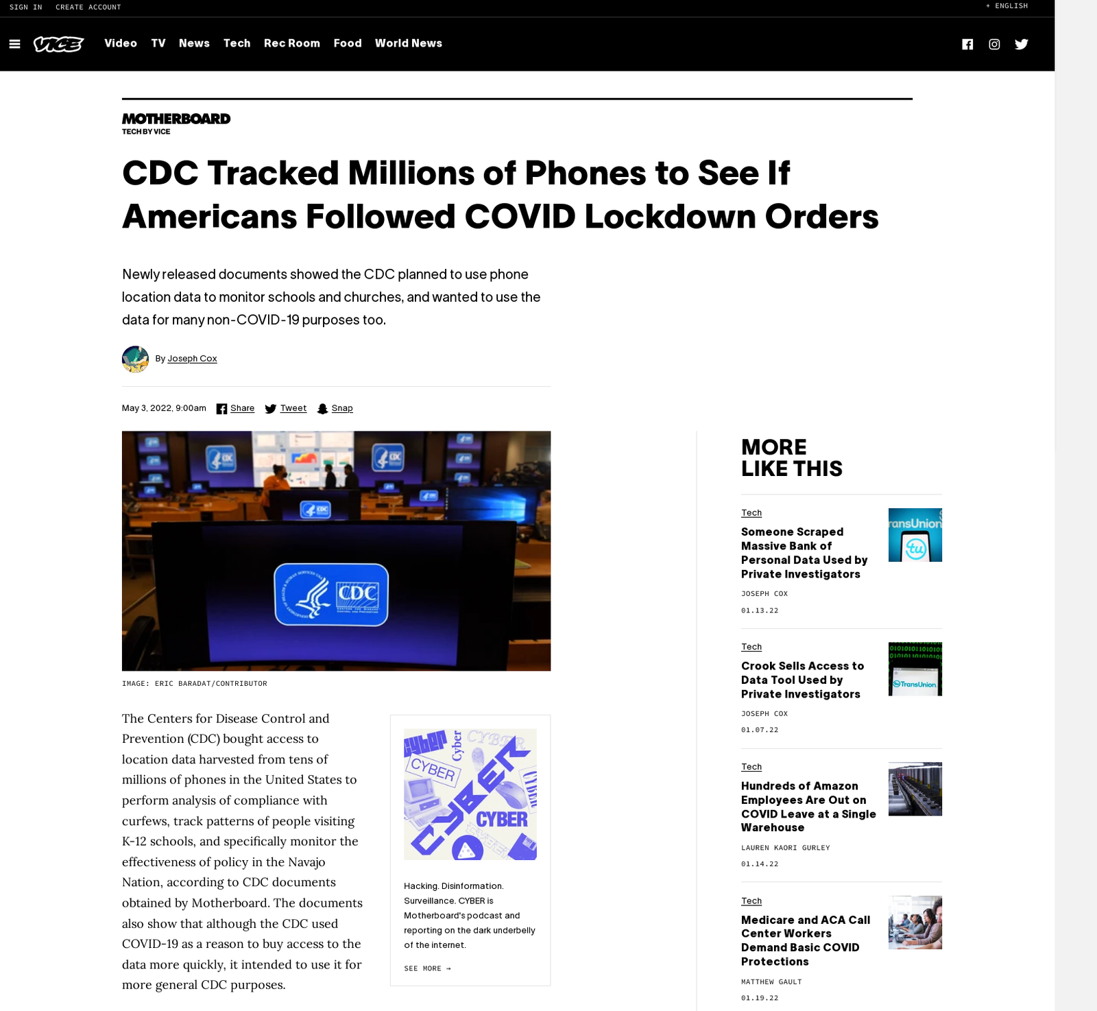 CDC Tracked Millions of Phones to See If Americans Followed COVID ...